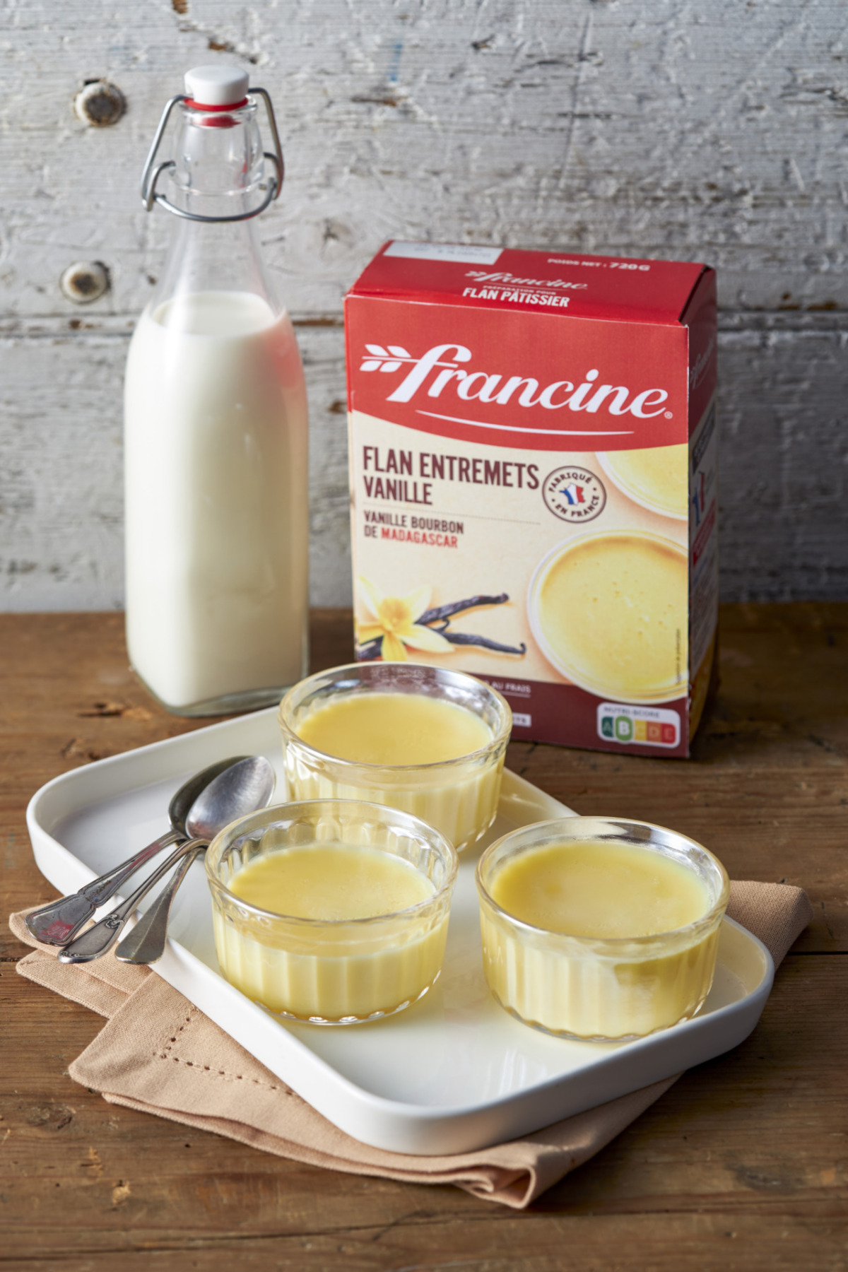 Flans entremets vanille - Francine